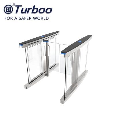 China Office Building Turnstiles Small Size Optical Turnstiles Swing Barrier Gate for sale