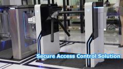 View 24V EF1213 Tripod Turnstile Gate Mechanism RFID Collector Gym Swipe Card Security Control Demo