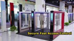See R3412 Why Choose Automatic Steel Turnstile Secure Facial Recognition Swing Barrier Gate LA3217
