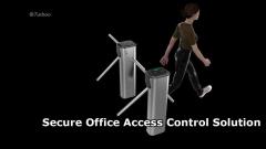 Watch: ES1219 Showcase Office Building Metro Station Access Control Three Arm Turnstile Gate