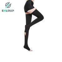 China 15-20mmhg Mediven Compression Stockings Thigh High Open Toe for sale