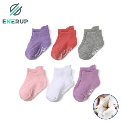 China 100% de katoenen Babyjongen doorboort Geen Antislip Sneldrogend van Showsokken Te koop