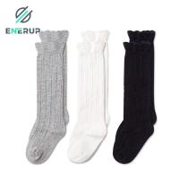 China Infant Baby Knee High Ruffle Socks Childrens Seamless Socks for sale