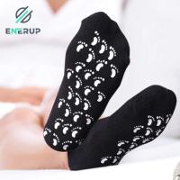 China Orange Green Foot Moisturizing Socks For Moisturizing Feet for sale
