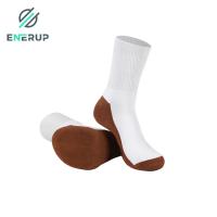 China Bamboo Moisture Wicking Crew Socks Aetrex Copper Sole Athletic Socks for sale