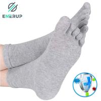 China Black Athletic Toe Socks Mens 5 Finger Breathable Cotton Socks for sale