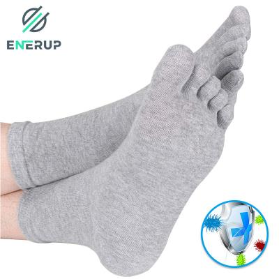 Cina Toe Socks Mens atletico nero 5 calzini respirabili del cotone del dito in vendita