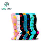 China Nurses Runners Spandex Custom Sports Compression Socks 20-30mmhg for sale