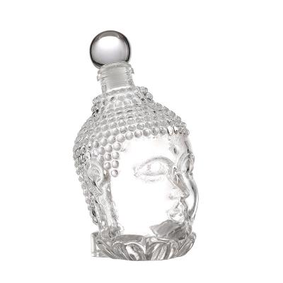 Cina Bottiglia di vetro da 500 ml per vodka, vino spiritoso, bottiglie di liquori nordici contorti, design personalizzato in vendita