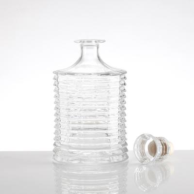 Cina Bottiglie in vetro di vino liquore piatto, chiaro e vuoto da 500 ml personalizzabili per altre bevande in vendita