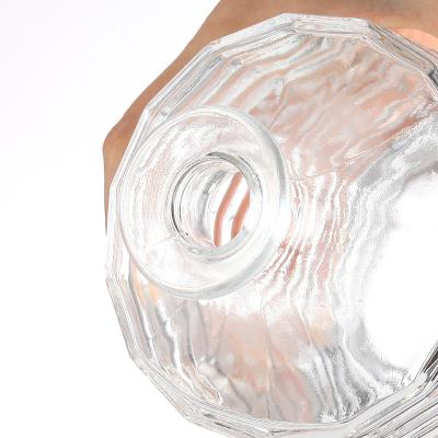 Cina Bottiglie in vetro di vino liquore piatto, chiaro e vuoto da 500 ml personalizzabili per altre bevande in vendita