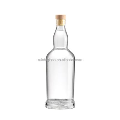 Cina Stampa del logo personalizzato Bottiglia di tequila in vetro con sughero in 250ml 500ml 750ml in vendita