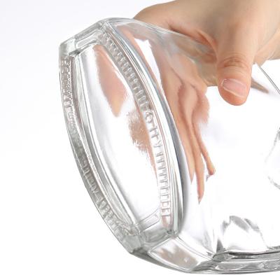 Cina Vino di lusso su misura whisky vodka tequila bottiglia di vetro quadrata con timbro a caldo e sughero in vendita