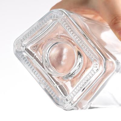 Cina Extra Flint Glass Gin Vodka Whisky Whiskey Tequila Bottiglia con sughero 500ml 700ml 750ml in vendita