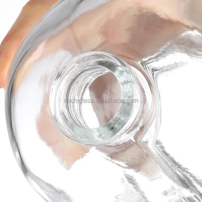 China Material de vidro de Super Flint, garrafa vazia de uísque, brandy e rum com tampa, fornecimento direto à venda