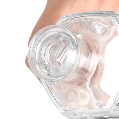 Cina Bottiglie di vino di frutta e liquori di vetro trasparente da 500 ml con sughero per la distribuzione di bevande in vendita