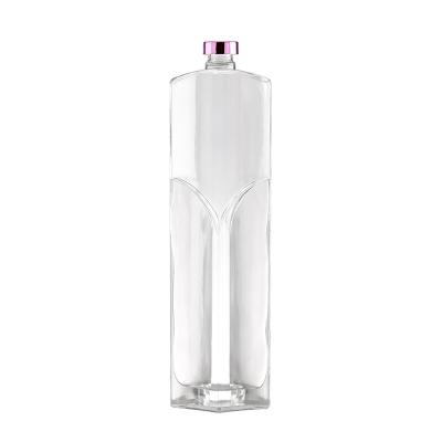 中国 750ml カスタマイズされたデザイン ガラススピリッツ ボトル 販売のため