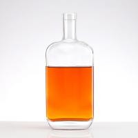 China 375ml Empty Rectangle Water Whisky Glass Bottle Vodka for Accepting Customized Orders for sale