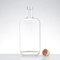 China 375ml Empty Rectangle Water Whisky Glass Bottle Vodka for Accepting Customized Orders for sale