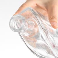 China 375ml Empty Rectangle Water Whisky Glass Bottle Vodka for Accepting Customized Orders for sale