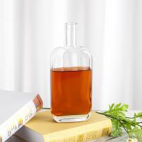 China 375ml Empty Rectangle Water Whisky Glass Bottle Vodka for Accepting Customized Orders for sale