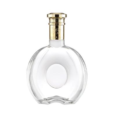 Cina Tipo di tenuta personalizzato Bottiglia di vetro da 700 ml per XO Brandy e Whisky Disegno personalizzato in vendita