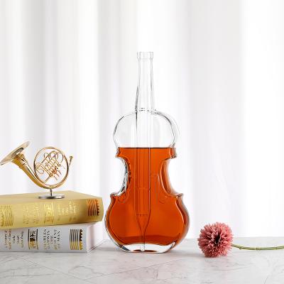 China Super Flint Glass Direct Doorzichtige Vodka Rum Gin Flessen 700ml 750ml Unieke Flesvorm Te koop