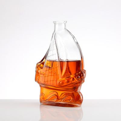 Cina Bottiglia di vino di 750 ml di liquori di vetro trasparente per il brandy Xo in vendita
