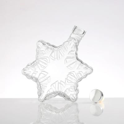 China Super Flint Glass Unique Shape 500ml Stervormige wijnfles met kinderdichte dop Te koop