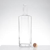 China Customized 500ml 750ml Glass Whiskey Spirited Bottles for Customized Customized Empty for sale