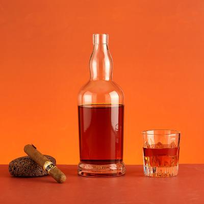 China Vino Unico Liquor redondo Pintura 500ml 700ml 750ml Brandy Tequila Gin Botellas de alcohol personalizadas en venta