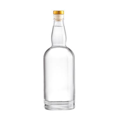 Cina Bottiglia in vetro piatto da 200 ml per vodka whisky gin tipo di sigillatura personalizzare Spedizione rapida in vendita