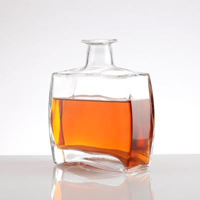 Cina Fancy Clear 200ml 500ml 700ml 750ml 1000ml Rum Whiskey Liquore Gin Vino Spirito Vodka Bottiglia in vendita