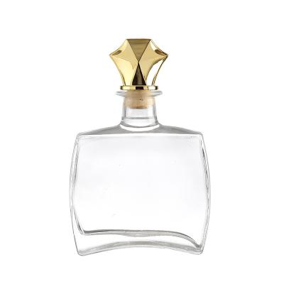 Cina Fancy Clear 200ml 500ml 700ml 750ml 1000ml Rum Whiskey Liquore Gin Vino Spirito Vodka Bottiglia in vendita