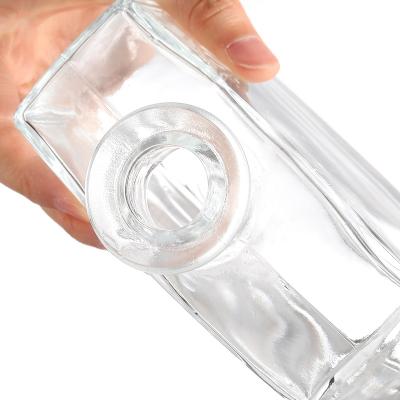 Cina Fancy Clear 200ml 500ml 700ml 750ml 1000ml Rum Whiskey Liquore Gin Vino Spirito Vodka Bottiglia in vendita