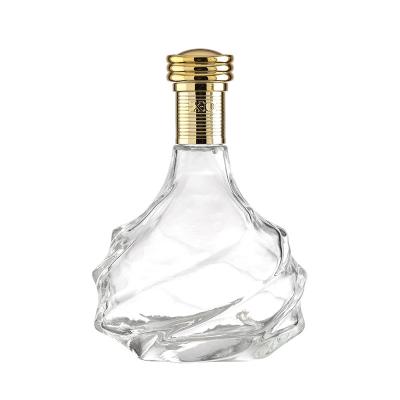 Cina Industrial Beverage Custom Logo Brandy Gin Whiskey Vodka Bottiglia con coperchio Custom Make in vendita