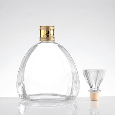 Cina Bottiglia da bere in vetro nero per 700 ml di Brandy Rum Vodka Latte di liquore 750 ml Bottiglia di vetro in vendita