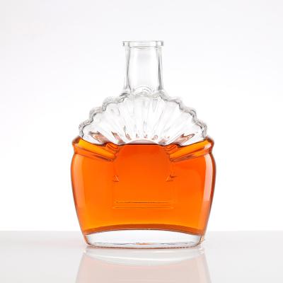 Cina Bottiglia di vetro di brandy di lusso da 750 ml con materiale di base in vetro Super Flint in vendita