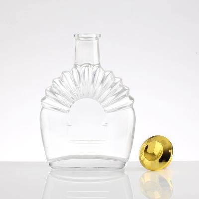 Cina Bottiglia di vetro di brandy di lusso da 750 ml con materiale di base in vetro Super Flint in vendita