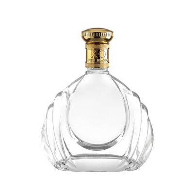 Cina Cristallo Bianco 500ml 700ml 750ml Liquore Bottiglie di vetro per alcolici Vino Whisky Brandy in vendita