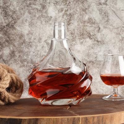 Cina 200 ml 375 ml 500 ml 700 ml 750 ml Bottiglia di vetro per la gelatazione Vino Licore Whisky Vodka Brandy in vendita