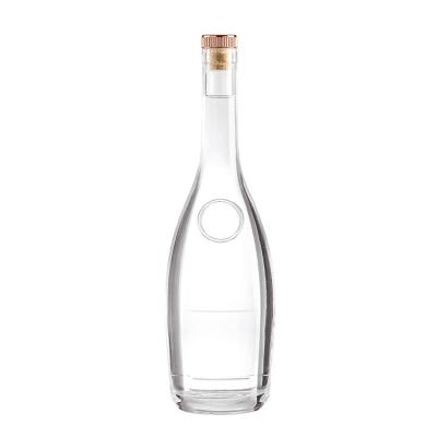 Cina Forma personalizzata Rotondo Quadrato Decal Logo Imposta Etichetta 700ml 750ml Bottiglia di vetro per bevande in vendita