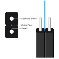 China 2*3mm 1 Core FTTH Drop Cable GJXH G657A 1F Fiber Drop Cable for sale