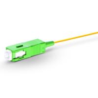 China Simplex 0.9mm Fiber Optic Patch Cord Pigtail SC APC Optical Fiber Pigtail for sale