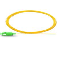 China Simplex 0.9mm Fiber Optic Patch Cord Pigtail SC APC Optical Fiber Pigtail for sale