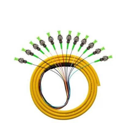 12 Core 0.9mm Cable Fiber Optic Pigtail APC Upc FC St Connector Optical Bunch Pigtails