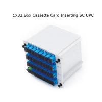 China FTTH Cassette Type Fiber Optic Coupler PLC Splitter Lgx ABS Box Module Inserted Type for sale