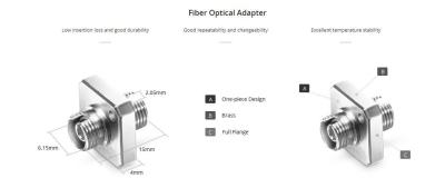 Cina Adattatore a fibra ottica a metallo solido quadrato FC Upc To FC Upc Singlemode Multimode in vendita