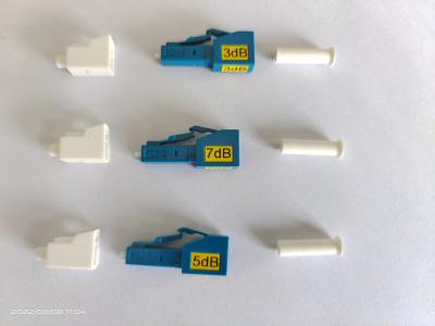중국 고회수 손실 광학 고정 저감기 3 5 7DB M-F LC-UPC 저감기 판매용
