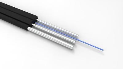 Cina 1000 m/ rollo cavo in fibra ottica per esterni 1 core 3 filo di acciaio G657A1 cavo FTTH in vendita